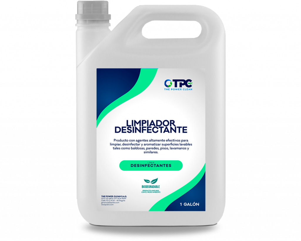 Limpiador Desinfectante | 500 ml, Litro, Galón, Garrafa – TPC Bio